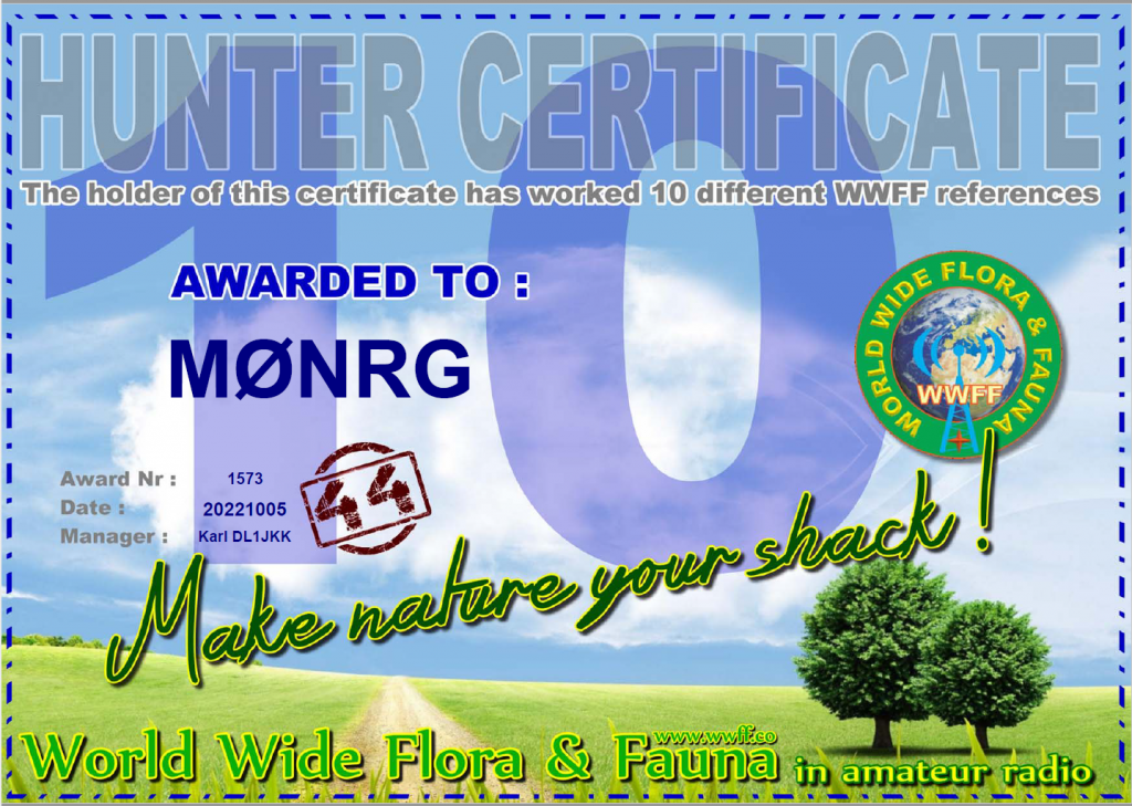 WWFF – World Wide Flora Fauna – m0nrg.uk