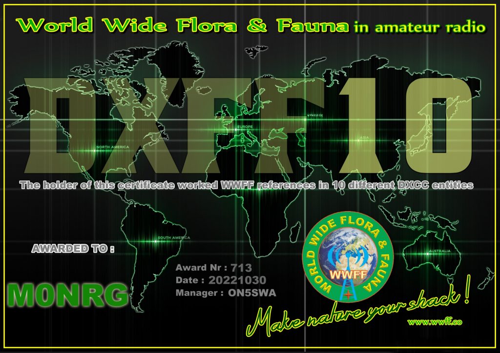 WWFF – World Wide Flora Fauna – m0nrg.uk